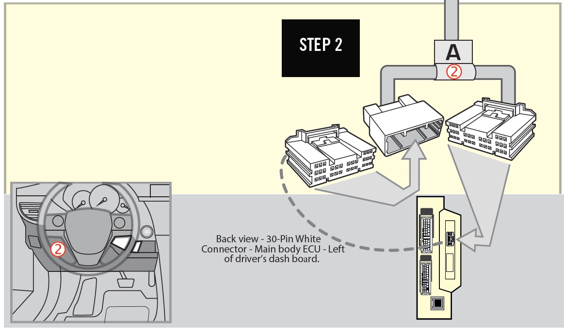 For 2012-2017 Toyota Camry - PLUG A